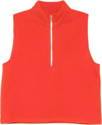 Rier gilet boutonné - Orange