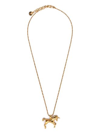 Goossens collier Renaissance Unicorn - Marron