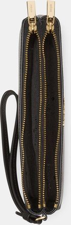 Kate Spade New York Kate Spade Wren Handgelenktasche f&uuml;r Frauen in Schwarz | Strukturiertes, genarbtes Leder