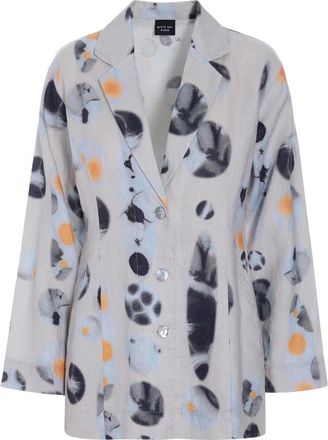 Bitte Kai Rand Femme, Vestes, Multicolore, Taille: 44 FR Blazer en lin imprim&eacute;