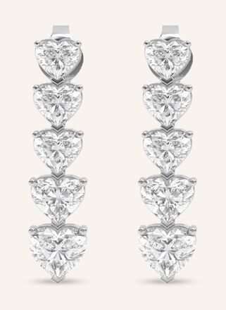 VEYNOU Veynou Ohrh&auml;nger Cara Aus 14 Karat Wei&szlig;gold Und 3,20ct. Lab-Grown Diamanten silber
