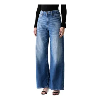 Guess Femme, Jeans, Bleu, Taille: W26 L34 Jean Large Bellflower
