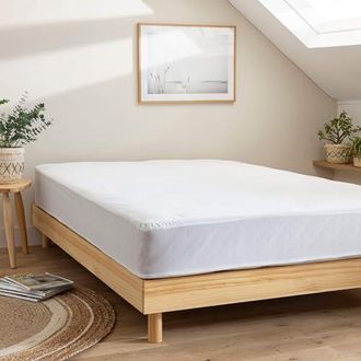 Someo Prot&egrave;ge Matelas Molleton 100% Coton Bio - Bonnet 27 cm 90x200