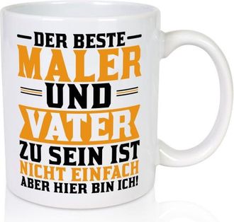 Generic Bester Maler und Vater | Papa | Malermeister | Lackierer - Tasse Weiss - Kaffeetasse/Geschenk/Familie