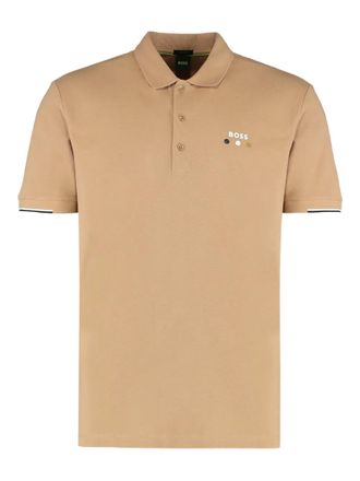 BOSS Poloshirt mit Logo - Nude