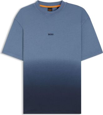 BOSS Herren Te Gradient T-Shirt aus Baumwoll-Jersey mit Dégradé-Effekt Dunkelblau XXXL