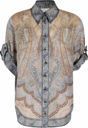 Zimmermann Femme, Blouses et Chemises, Multicolore, Taille: 40 FR Wanderlust Shirt