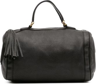 Gucci Crossbody Bags - Medium Pebbled Calfskin Soho Boston Bag - Gr. unisize - in Schwarz - für Damen