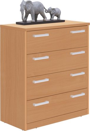 Xora Kommode, Buche, Holzwerkstoff, 4 Schublade(n) Schubladen, 72x84x36 cm, Wohnzimmer, Kommoden & Sideboards, Kommoden