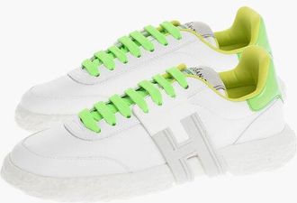 Hogan Leather Low Sneakers 3R with Contrasting Details size 36