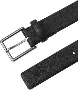 Calvin Klein Ceinture grain&eacute;e en cuir de vache