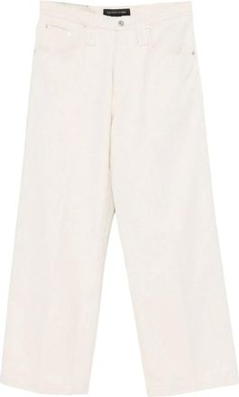 Federico Cina Femme, Jeans, Beige, Taille: 38 FR Indelebile 5 Pocket Denim