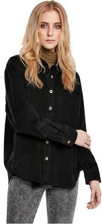 Urban Classics T- Shirt Large pour Femme Corduroy Chemise, Noir, XXL