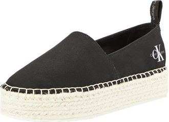 Calvin Klein Jeans Damen Espadrilles Plateau, Schwarz (Black), 40