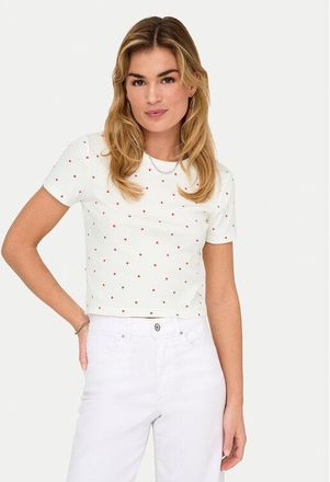Only T-Shirt Fenja 15347986 Wei&szlig; Slim Fit