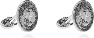 Paul Smith Homme, Accessoires, Gris, Taille: ONE Size Lucky Coin Cufflinks