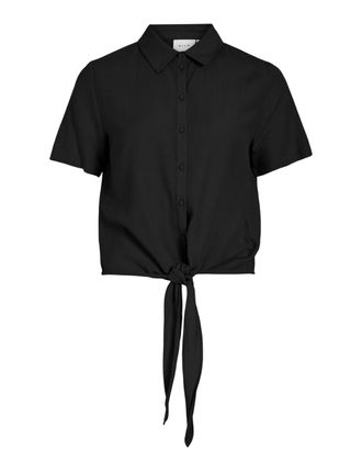 Vila Viprisilla S/S Knot Shirt