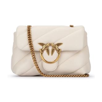 Pinko Pinko, Femme, Sacs, Blanc, Taille: ONE Size Love Puff Mini Bag