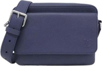 Louis Vuitton Pre-owned LV Aerogram Waxy Calf Shoulder Bag - Femme - Pre-owned - Bleu - Taille: ONE Size