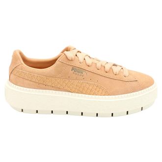 Puma Puma, Femme, Chaussures, Orange, Taille: 36 EU Baskets &agrave; Plateforme en Daim &agrave; Lacets