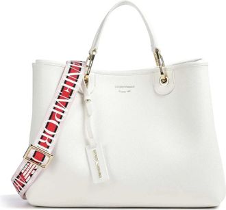 Emporio Armani Femme, Sacs, Blanc, Taille: ONE Size Sac Shopper