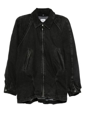 Haikure Zip Up Denim Jacket