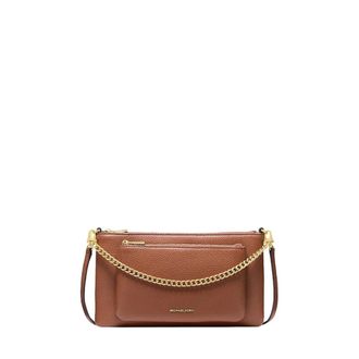 Michael Kors Femme, Sacs, Brun, Taille: ONE Size Jet Set Medium Pebbled Leather Convertible Crossbody Bag