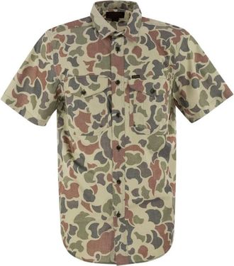 Filson Chemise Sport Manches Courtes Twin Lakes - Homme - Chemises - Vert - Taille: XS