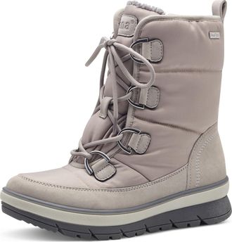 Jana Damen Winterstiefeletten zum Schnüren Wasserabweisend Vegan, Beige (Hell Grau), 40 EU