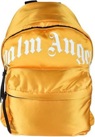 Palm Angels Femme, Sacs, Jaune, Taille: ONE Size Curved Logo Backpack