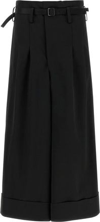 Junya Watanabe Femme, Pantalons, Noir, Taille: 42 FR Wide Flared Pantalons