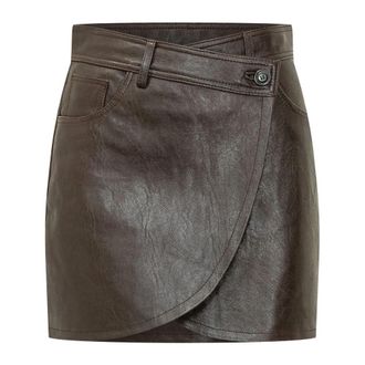 BA&SH Bango Wickel-Minirock - - Skirts - Damen - Braun - 2XS