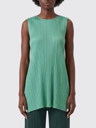 Pleats Please Issey Miyake Kleid Damen Farbe Gr&uuml;n
