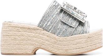 Roger Vivier Sandalen - Sandals Clear Blue - Gr. 40 (EU) - in Blau - f&uuml;r Damen