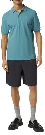 Scotch & Soda Mens Regular fit Polo Shirt, Sea Blue Melange, XXL