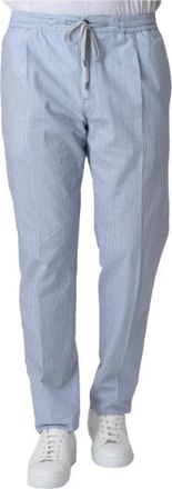 Pantaloni Torino Homme, Pantalons, Bleu, Taille: 3XS Seersucker Striped Pantalons