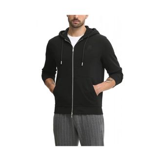Karl Lagerfeld Logo Zip-Up Hoodie - - Sweatshirts & Hoodies - Herren - Schwarzk - L