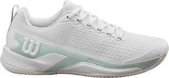 Wilson Damen Rush Pro 4.5 Tennis Shoe, White/Surf Spray/Tofu, 43 1/3 EU