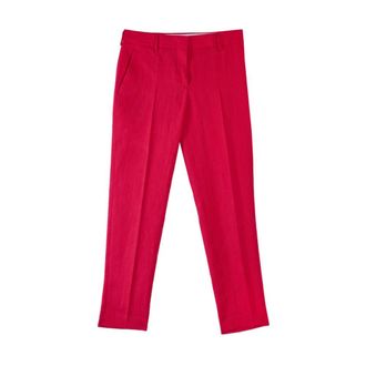 Paul Smith Pantalone Pinces Lino - - Trousers - Damen - Rot - L