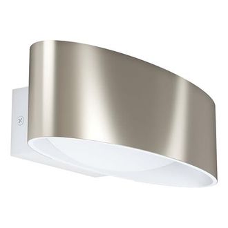 Eglo LED Wandlampe Maccacari, 1 flammige Wandleuchte, Minimalismus, Wandstrahler innen aus Aluminium, Stahl und Kunststoff, Wohnzimmerlampe, Flurlampe in N