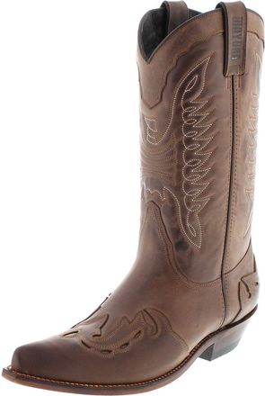 Mayura Boots Unisex Cowboy Stiefel MB017 Westernstiefel Lederstiefel Braun 44 EU