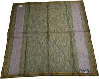 Dior Pre-owned Vintage Scarf - Femme - Pre-owned - Vert - Taille: ONE Size