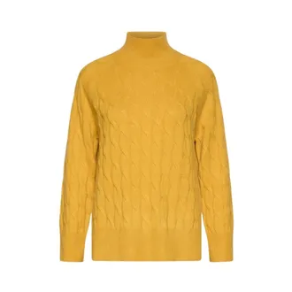 Marella Col roul&eacute;s - Femme - Pulls - Jaune - Taille: 38 FR
