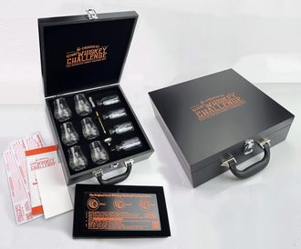 Generic Original Great Whiskey Challenge Master Edition Bar Tasting Taste Test Kit - Blind Bourbon Holzkoffer Reisespirit Ultimate Tasting Game - Bourbon Whis