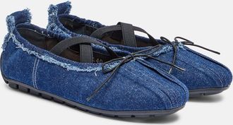 Simone Rocha Ballerines Ballerina Grip en jean