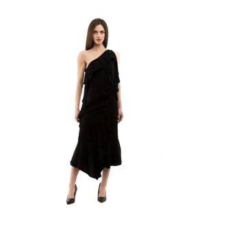 Moschino Robe D&eacute;contract&eacute;e en Viscose - Femme - Robes - Noir - Taille: 38 FR