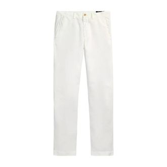 Ralph Lauren Pantalon en lin et coton Straight Fit - Homme - Pantalons - Blanc - Taille: W36 L32