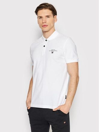 Napapijri Poloshirt Elbas NP0A4GDL Wei&szlig; Regular Fit