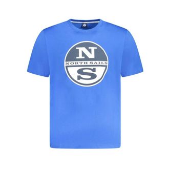 North Sails Kurz&auml;rmeliges Baumwoll-T-Shirt - - Tops - Herren - Blau - 2XL