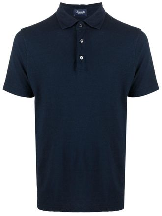 Drumohr polo à manches courtes - Bleu